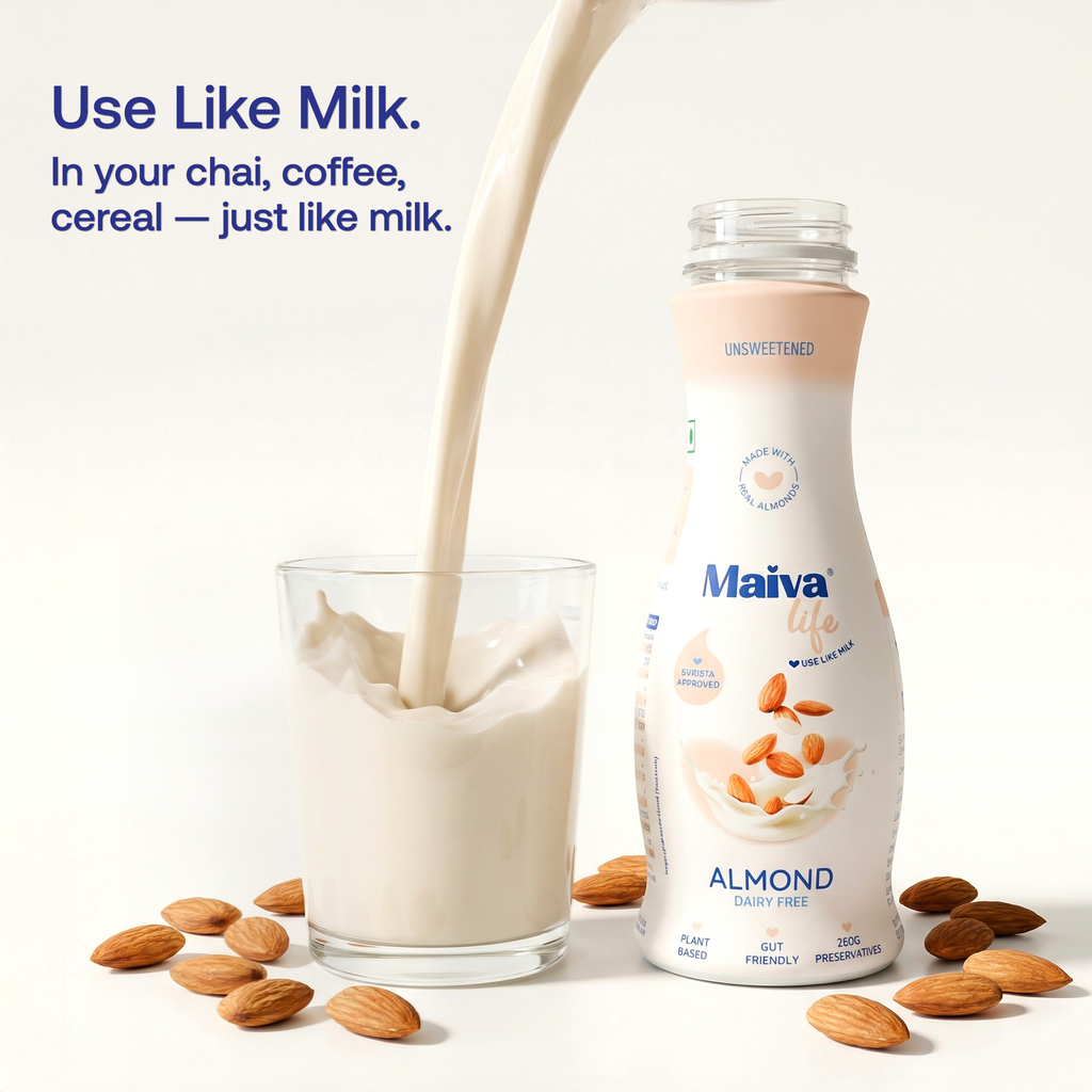 Natural Nut Almond Milk - Pure & Delicious | Maiva